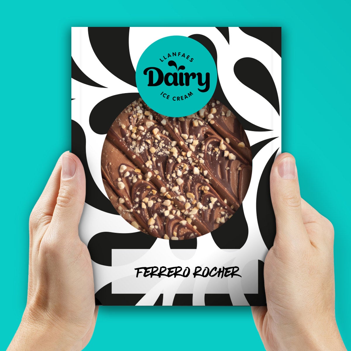 Ferrero Rocher - 1lt | Llanfaes Dairy Ice Cream