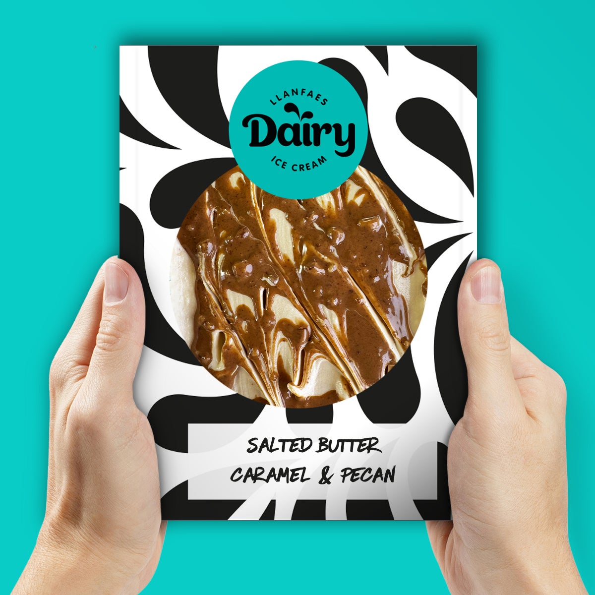 Salted Butter Caramel & Pecan - 1lt | Llanfaes Dairy Ice Cream