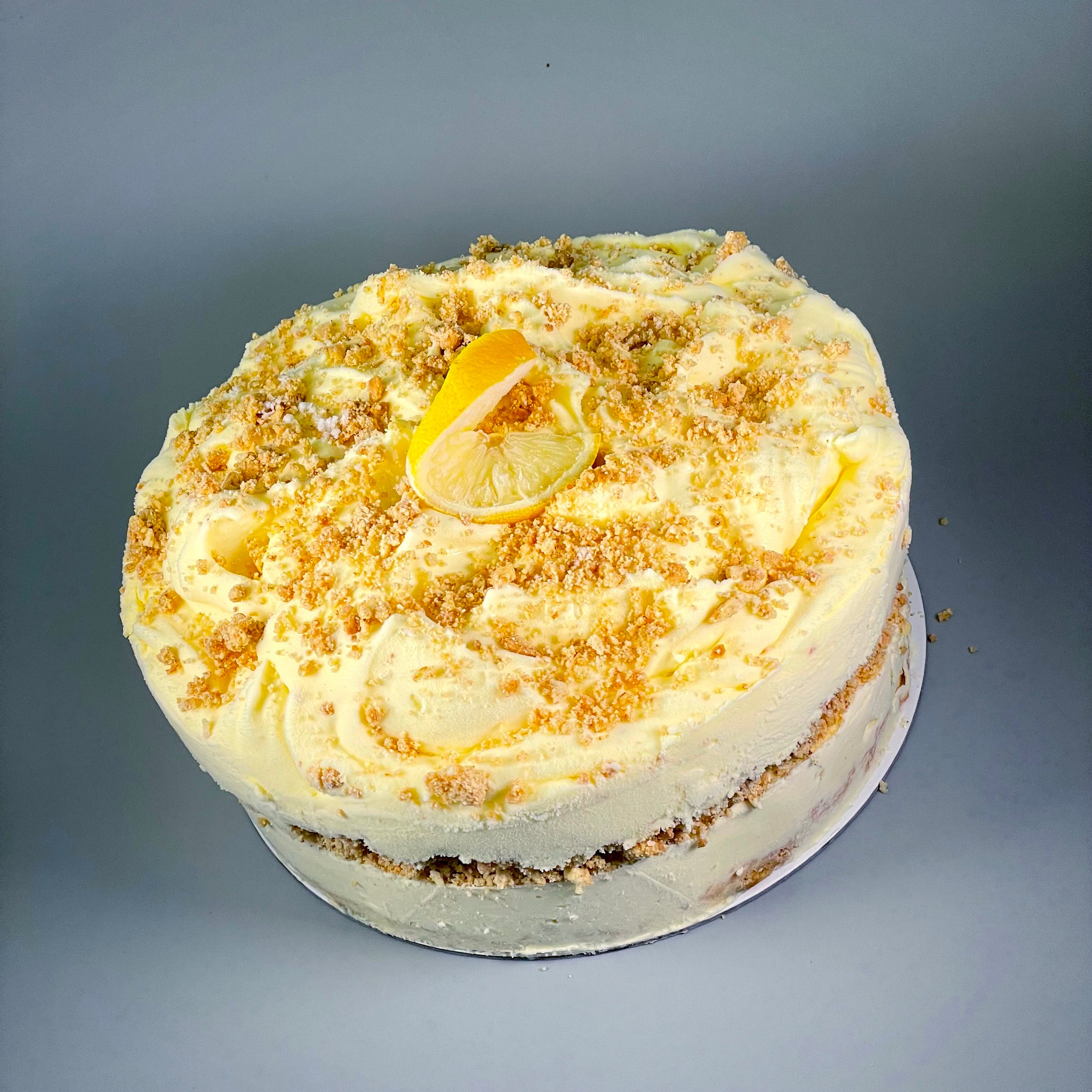 Lemon Cheesecake Ice Cream Cake | Llanfaes Dairy Ice Cream