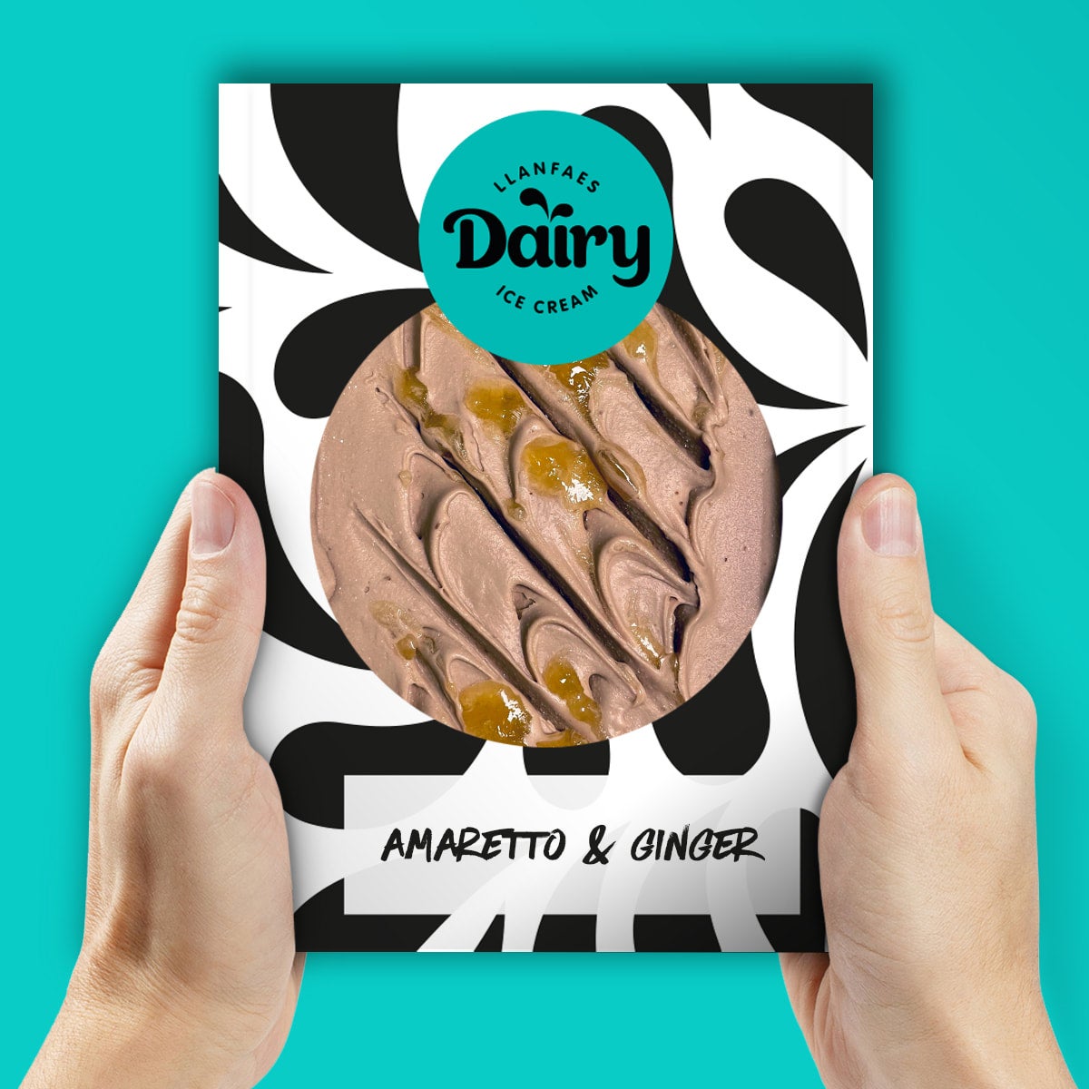 Amaretto & Ginger - 1lt | Llanfaes Dairy Ice Cream