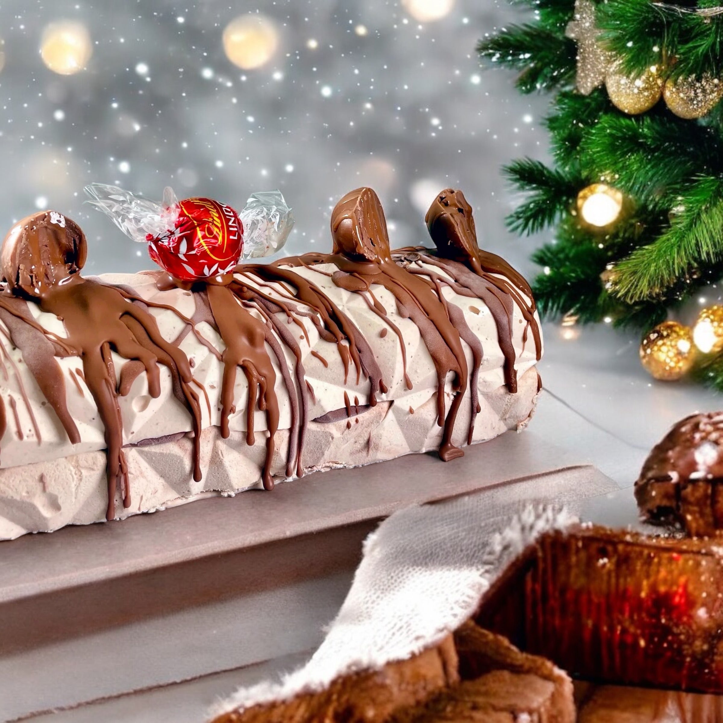 Lindor Ice Cream Log | Llanfaes Dairy Ice Cream