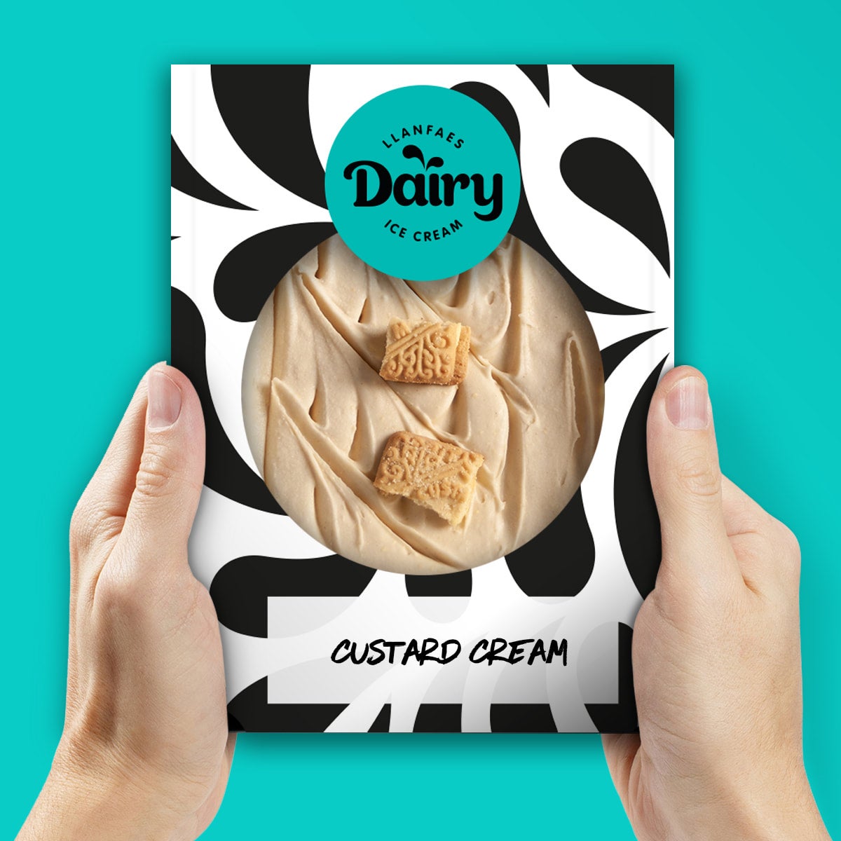 Custard Cream - 1lt | Llanfaes Dairy Ice Cream