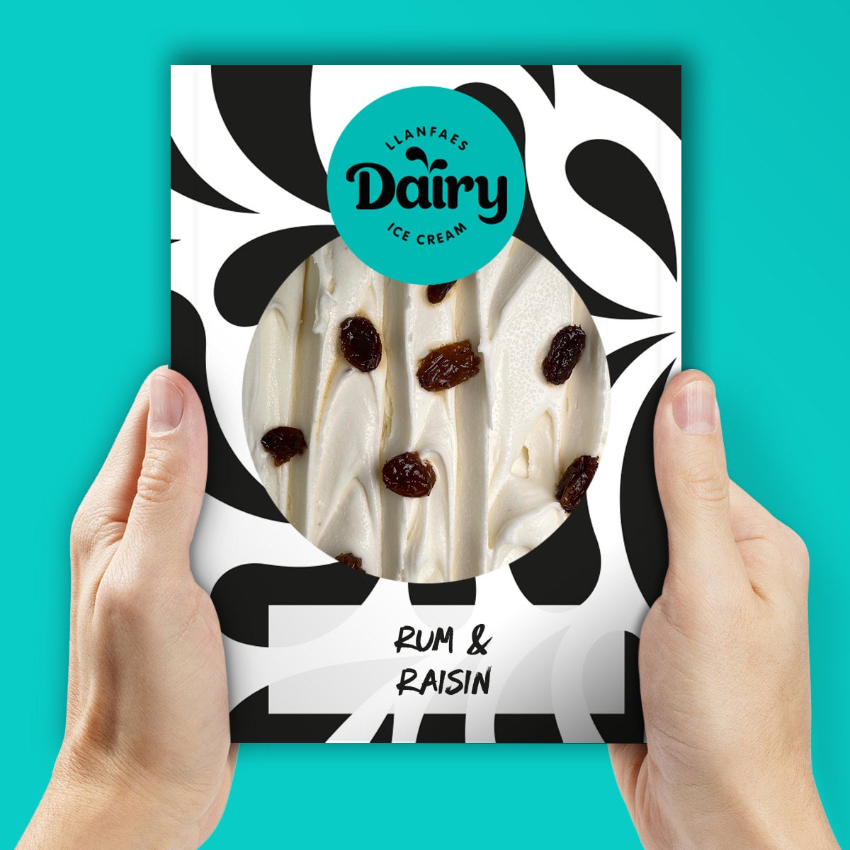 Rum & Raisin - 1lt | Llanfaes Dairy Ice Cream