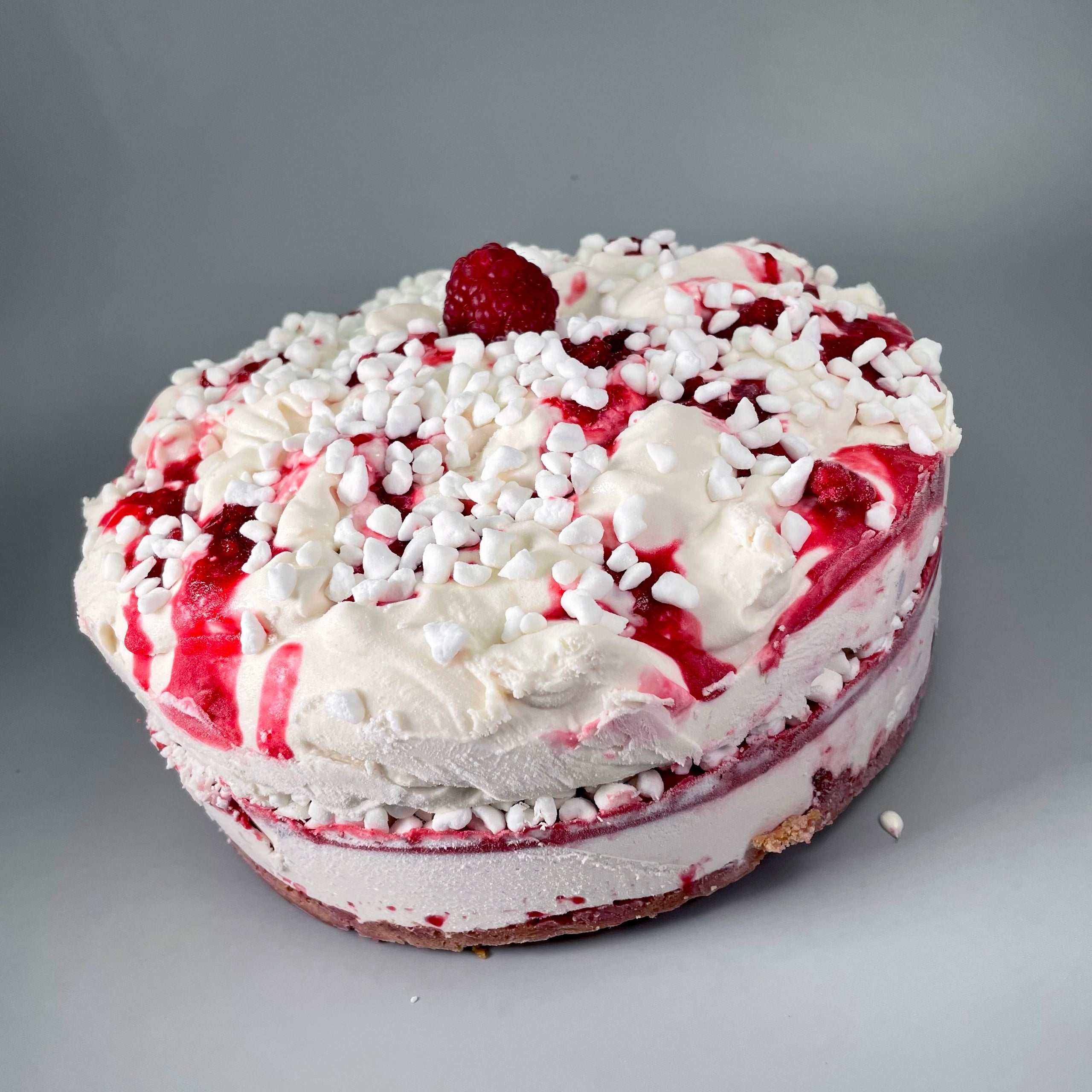 Raspberry Pavlova Ice Cream Cake | Llanfaes Dairy Ice Cream